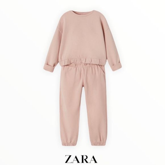 Zara | Matching Sets | Zara Kids Pastel Pink Plush Set | Poshmark